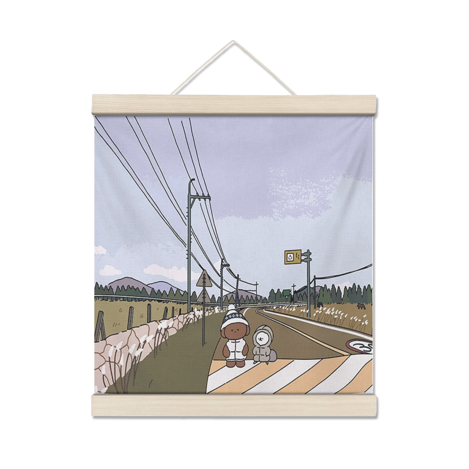 cartoon Personalized Photo Wooden Wall Art, Custom Full Color Photo ...