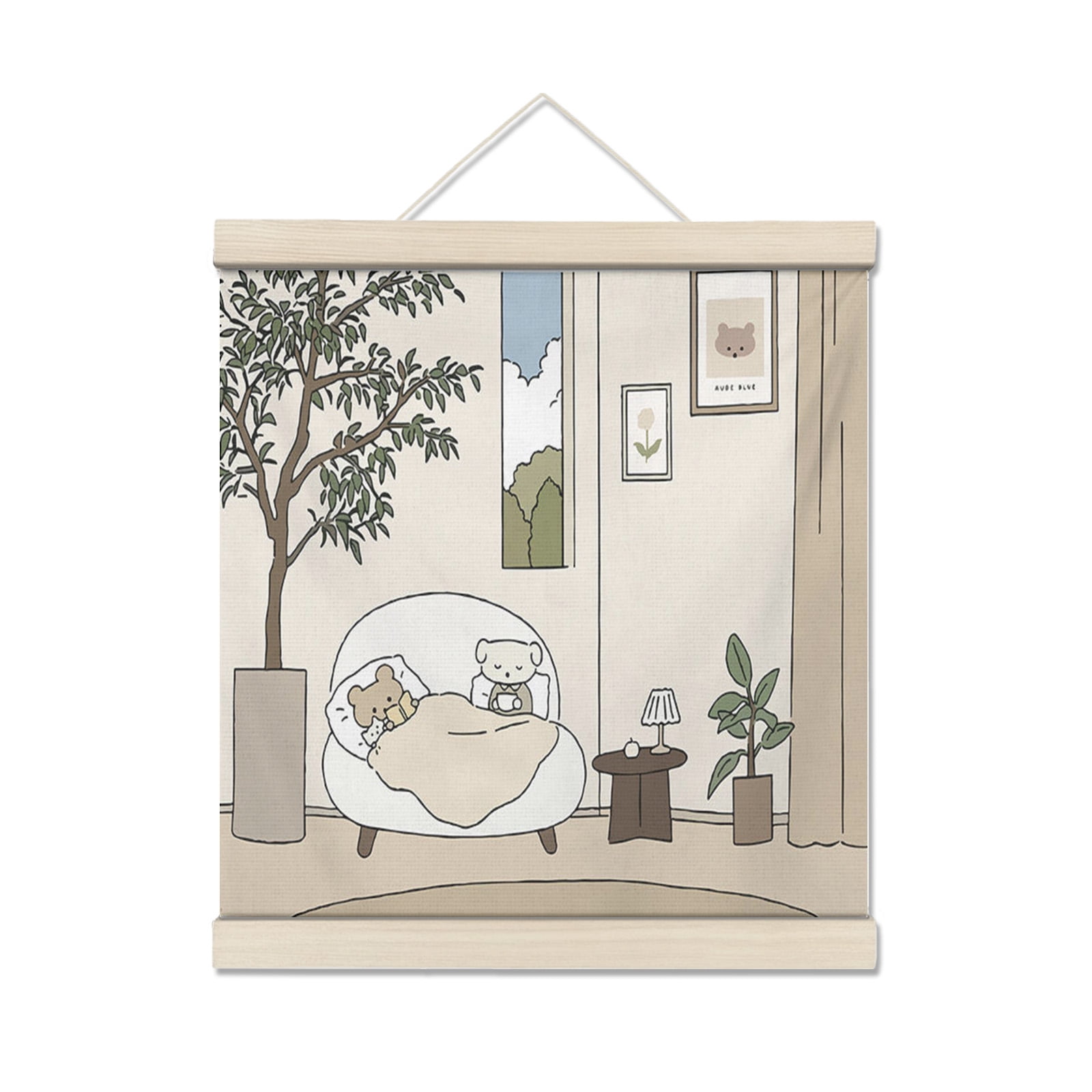 cartoon Personalized Photo Wooden Wall Art, Custom Full Color Photo ...