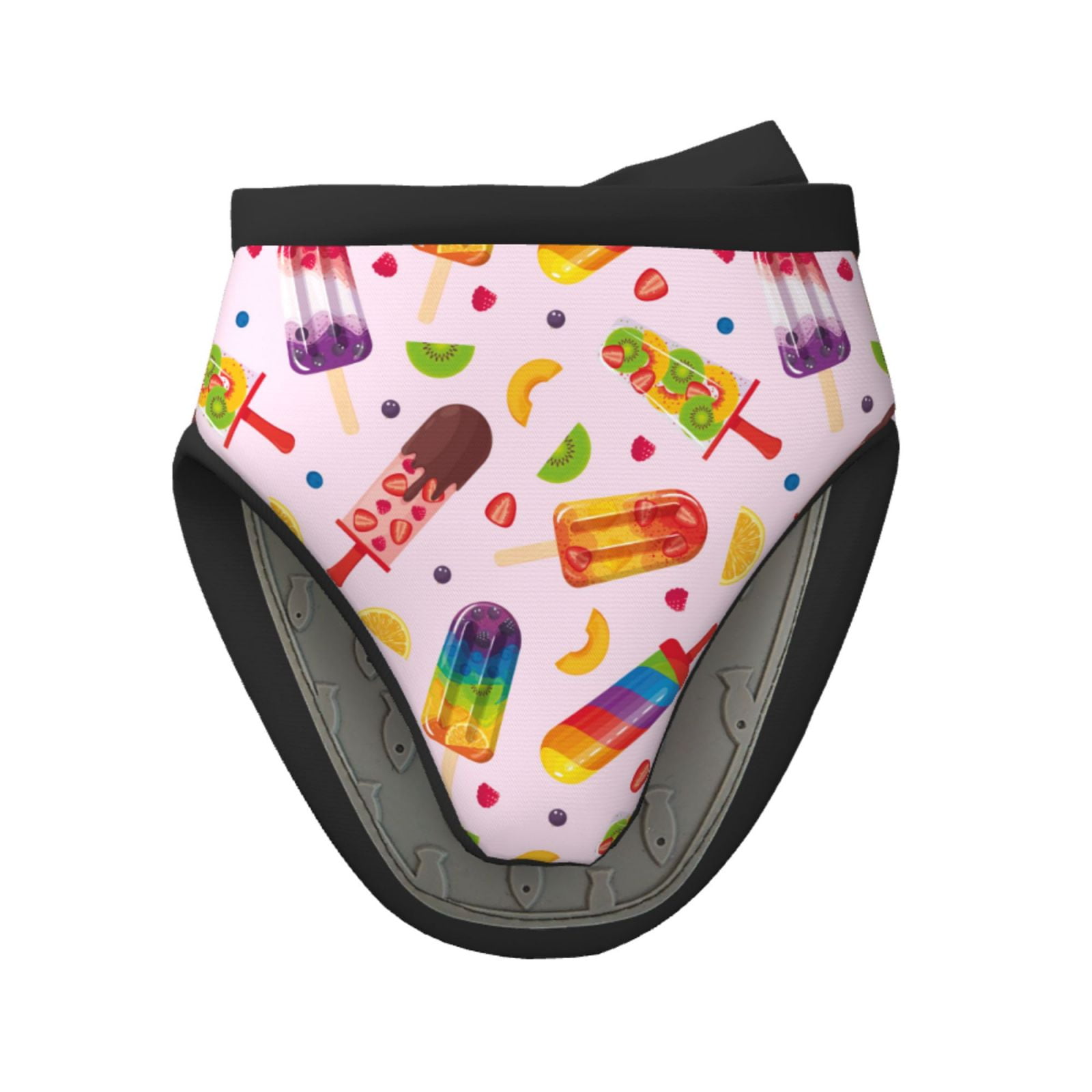 cartoon Popsicle Oven Mitts Heat Resistant, Soft Lining Silicone Mini Oven Mitts with ...