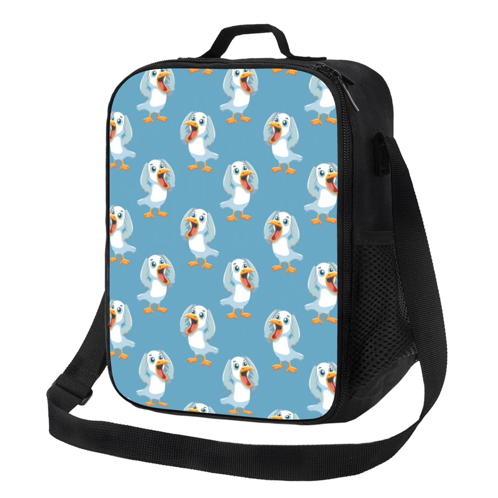 cartoon Seagull Lunch Box for Men Women Kids Insulated Lunch Bag with ...
