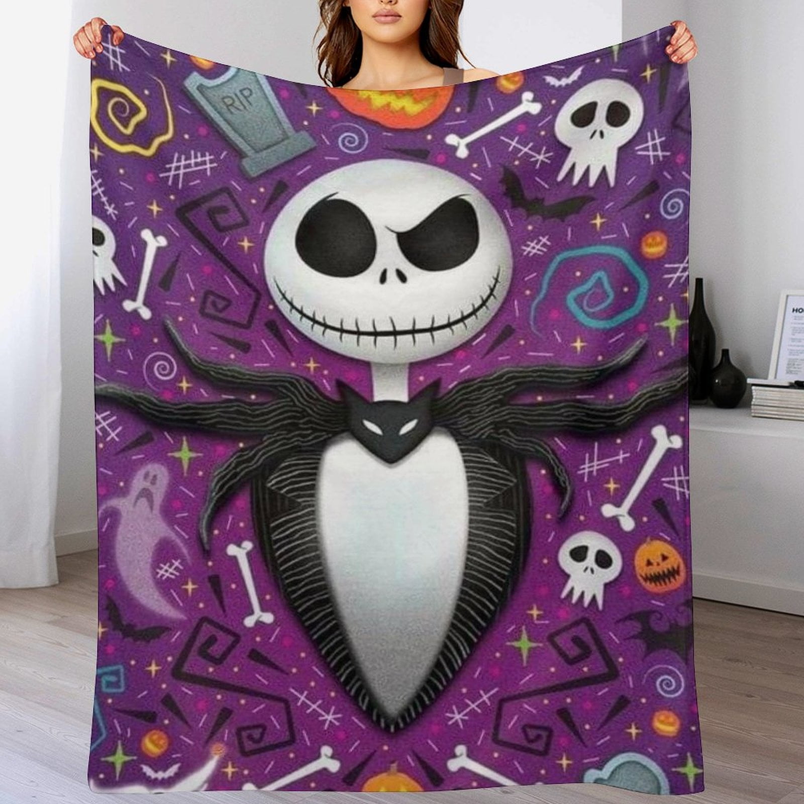 cartoon The Nightmare Before Christmas Soft Anti-Pill Flannel anime ...