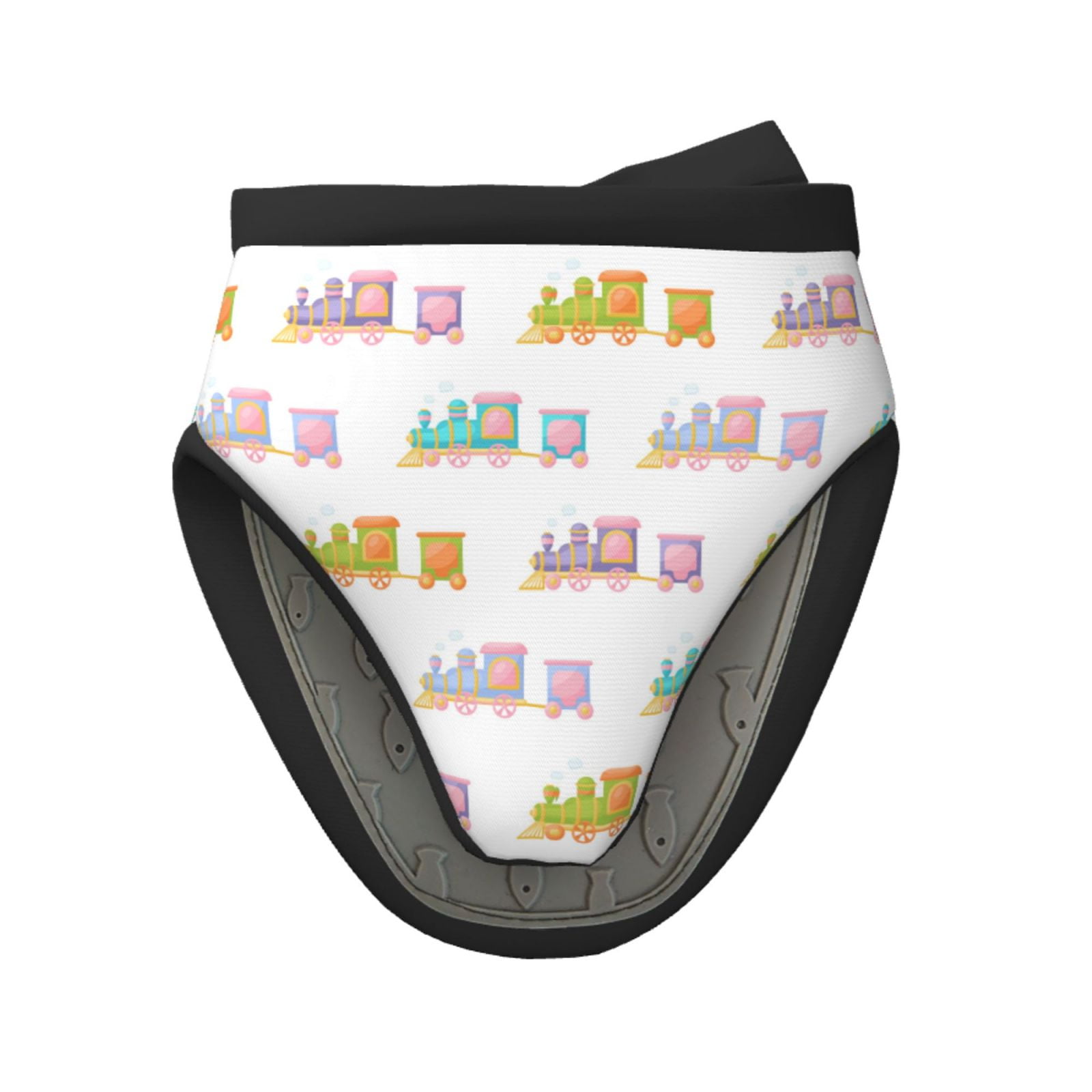 cartoon Train Pattern Oven Mitts Heat Resistant, Soft Lining Silicone ...