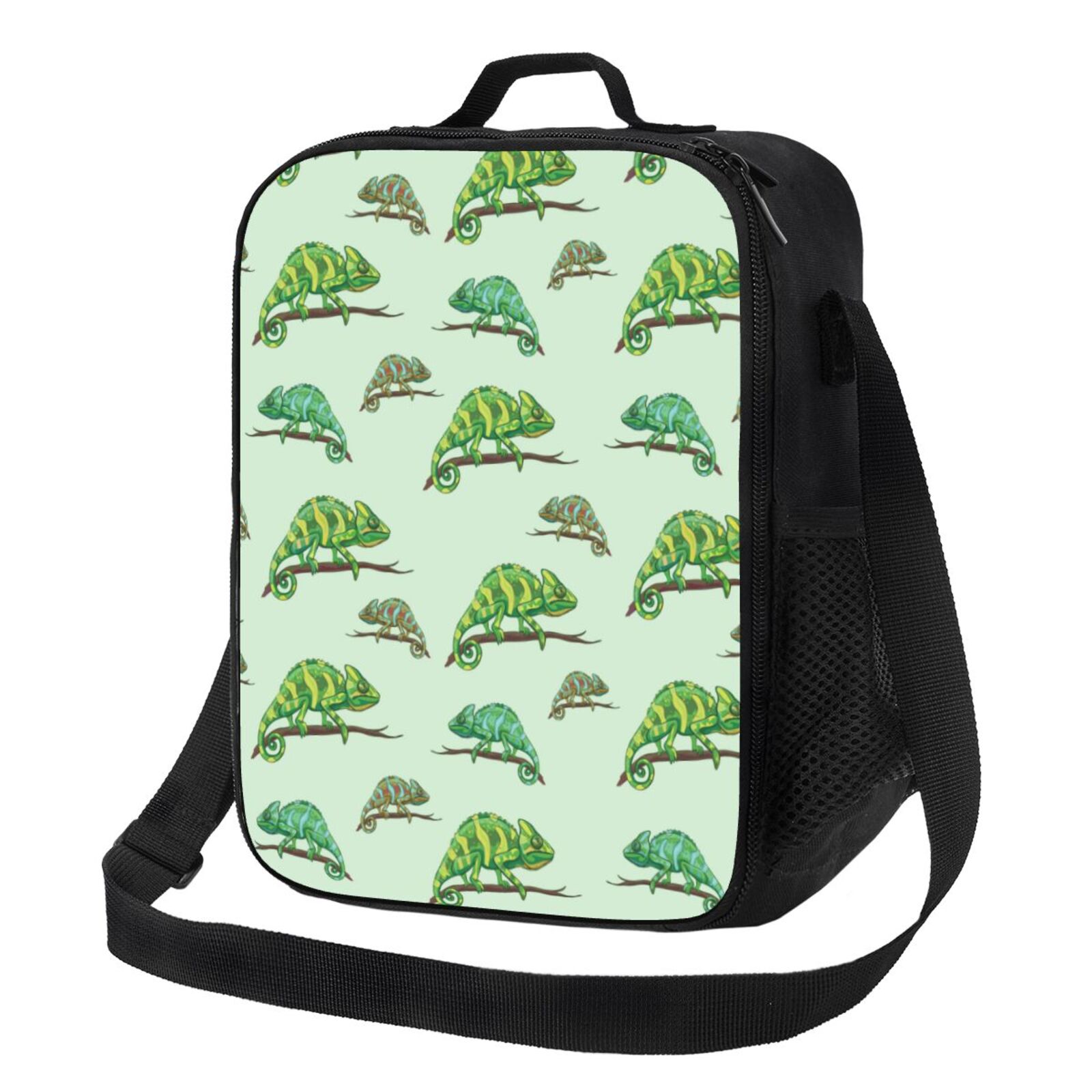 cartoon chameleon cute lizard Lunch Box for Women Men, Insulated Lunch ...