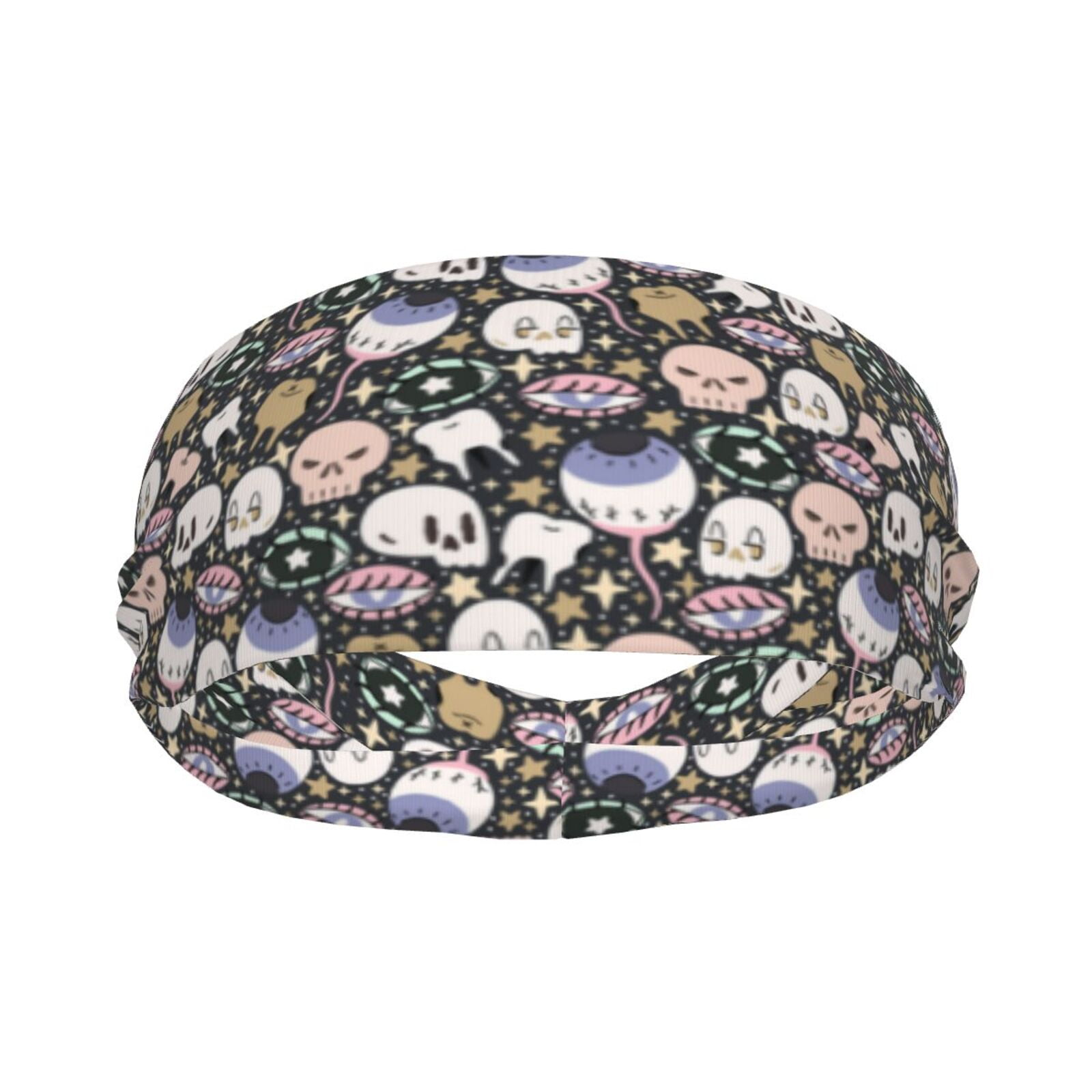 cartoon cute Skull star Sweat Bands Headbands for Women Men - Moisture ...