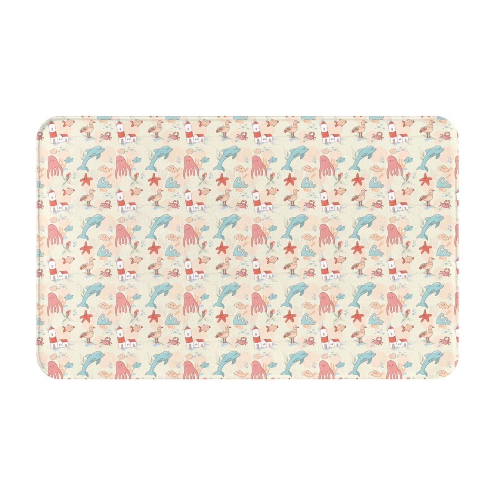 cartoon dolphin Front Door Mat, Indoor Mats for Bedroom Bathroom ...