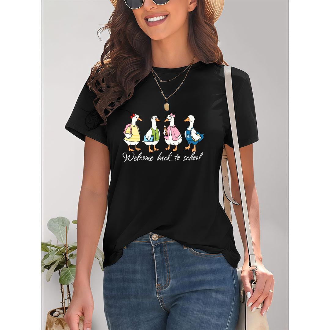 cartoon ducks and “Welcome back to school” message, great for back - to ...