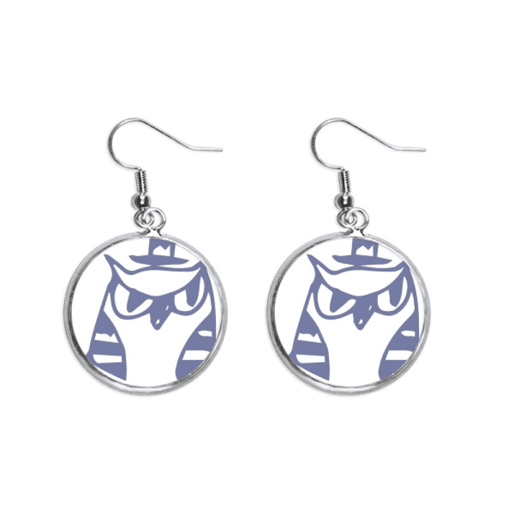 cartoon hat bird protect animal pet lover ear dangle silver drop ear ...