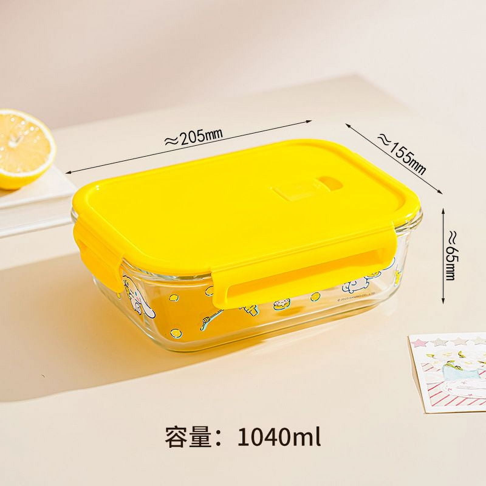 cartoon kuromi Hello kittyCinnamoroll anime glass lunch box heat ...