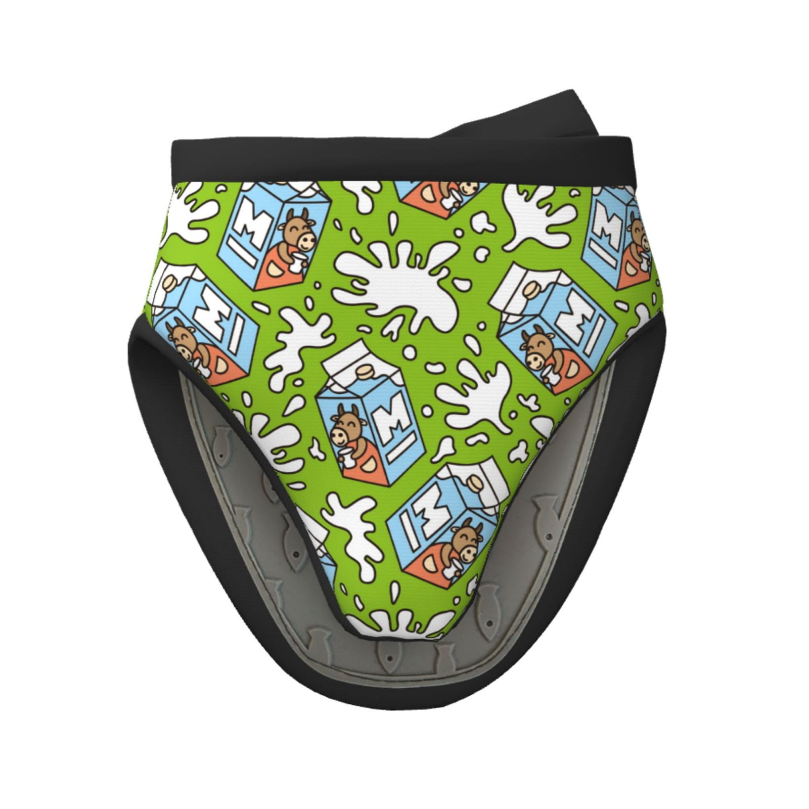cartoon milk cow Oven Mitts Heat Resistant - Soft Lining Silicone Mini ...