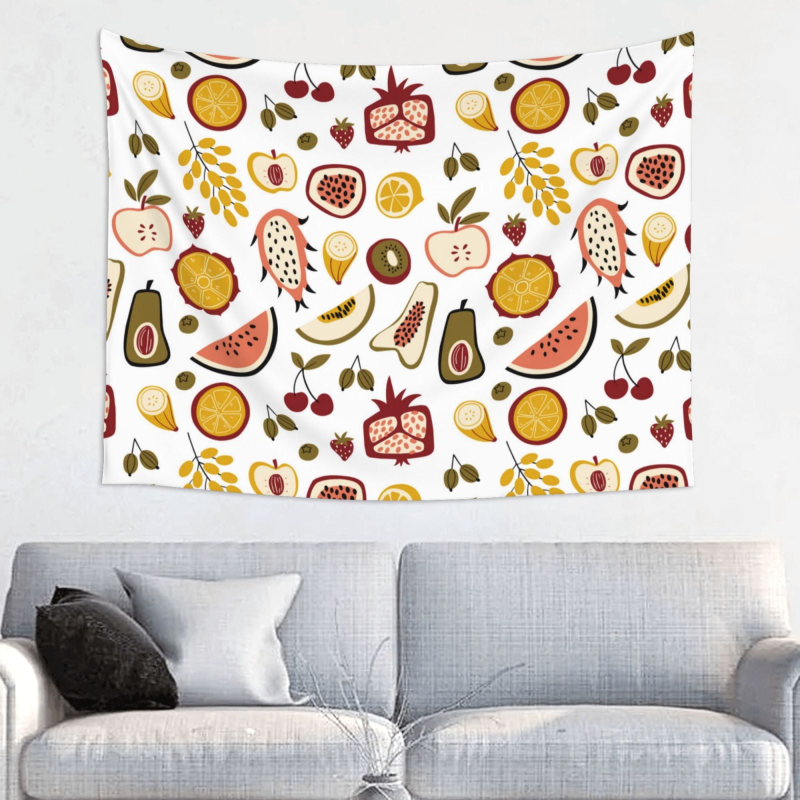 cartoon watermelon Tapestry Wall Hanging, Wall Tapestry for Bedroom ...