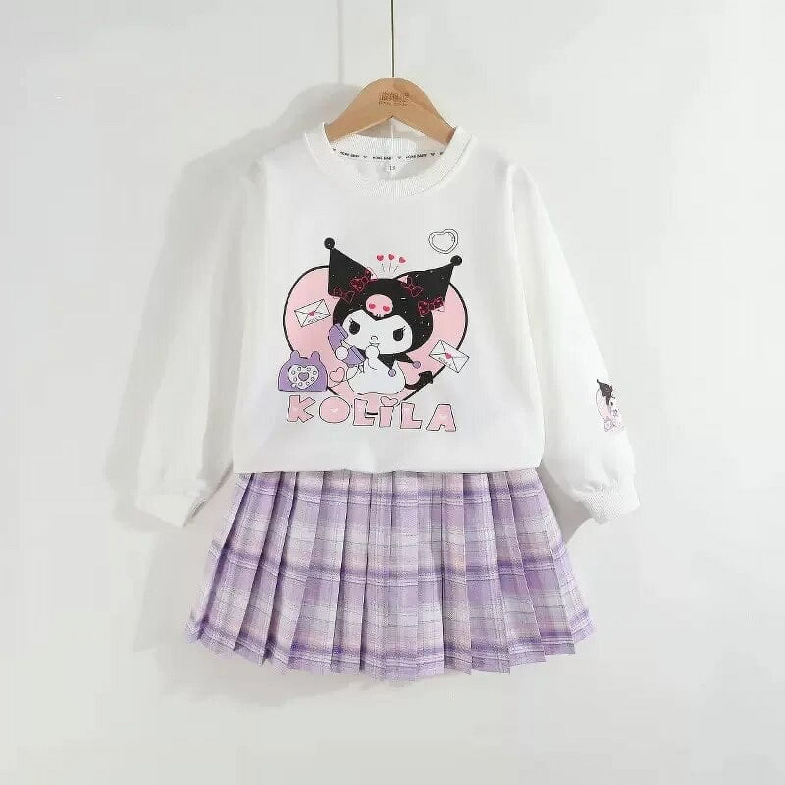 cartoonstore Kids Sanrios Kuromi Princess Dress Varsity Sweater and ...