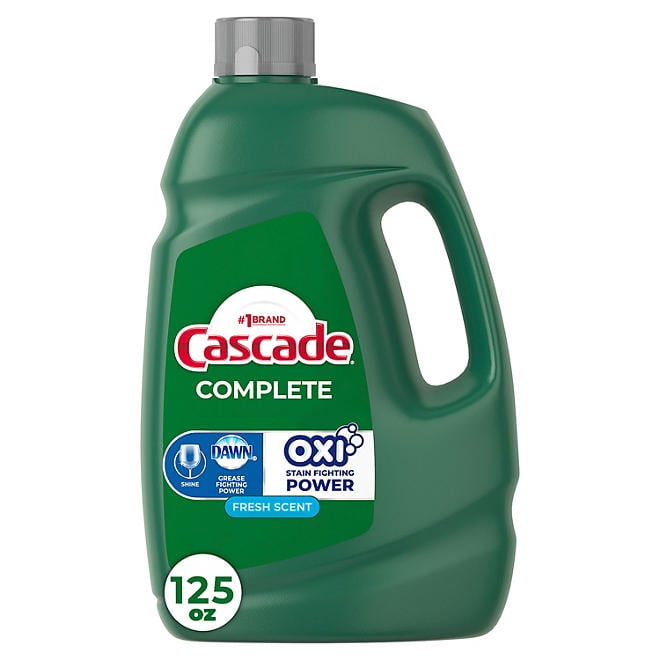 cascade complete gel oxi dishwasher detergent 125 fl oz - Walmart.com