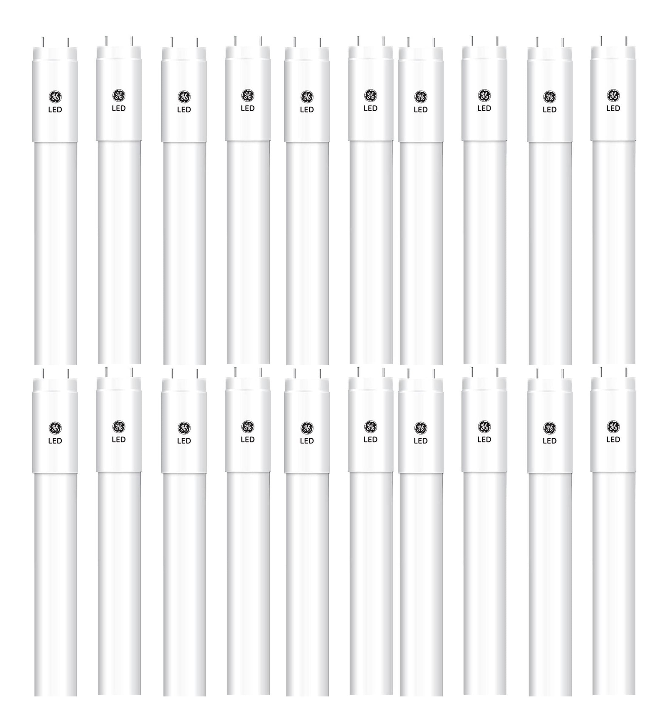 GE Lighting LED Tube, 24 inch T8, 8.5 Watts, 5000K Daylight, Glass ...