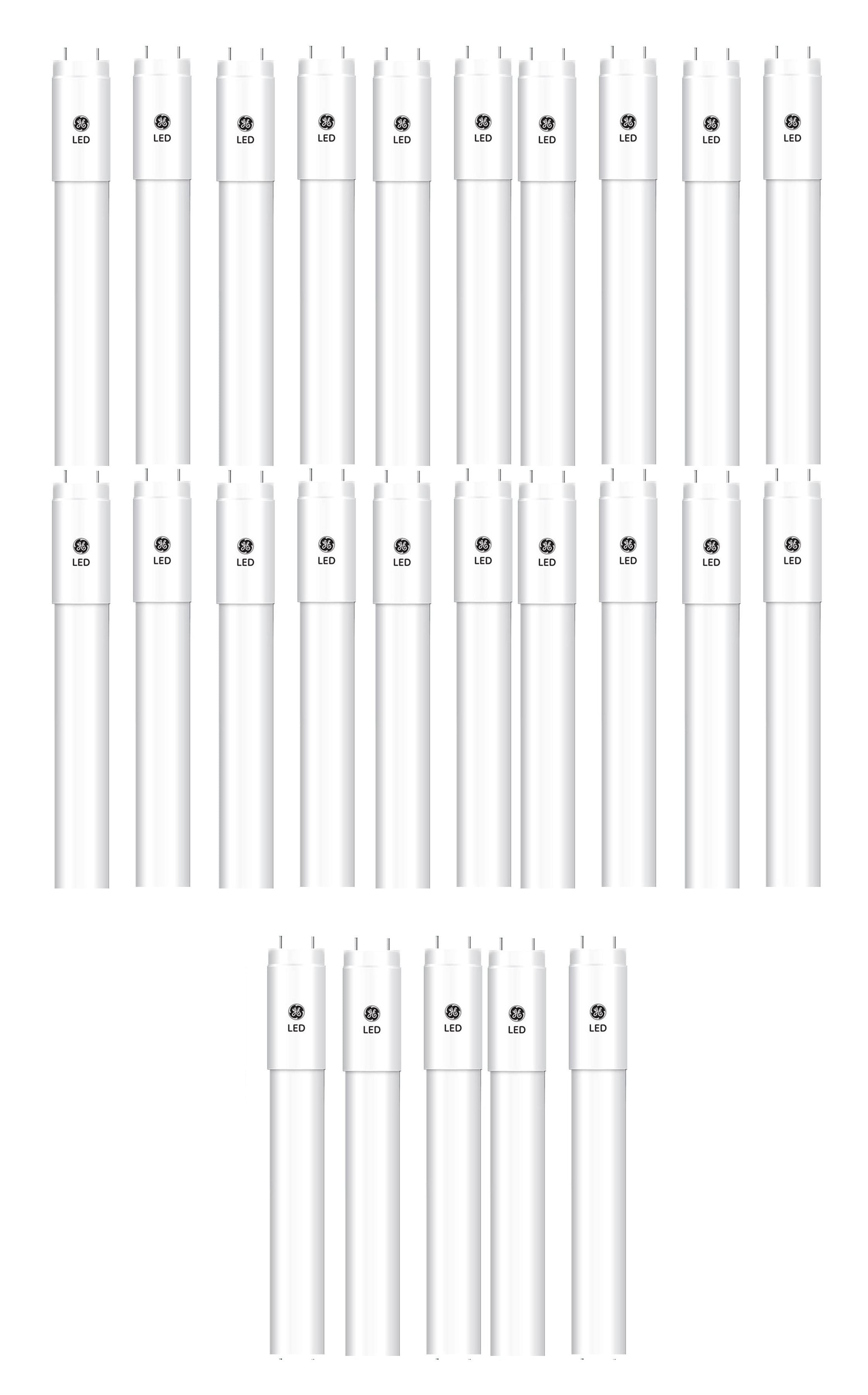 (case of 25) GE Lighting 62402 LED T8, 48 inch, Integrated Driver (Type ...