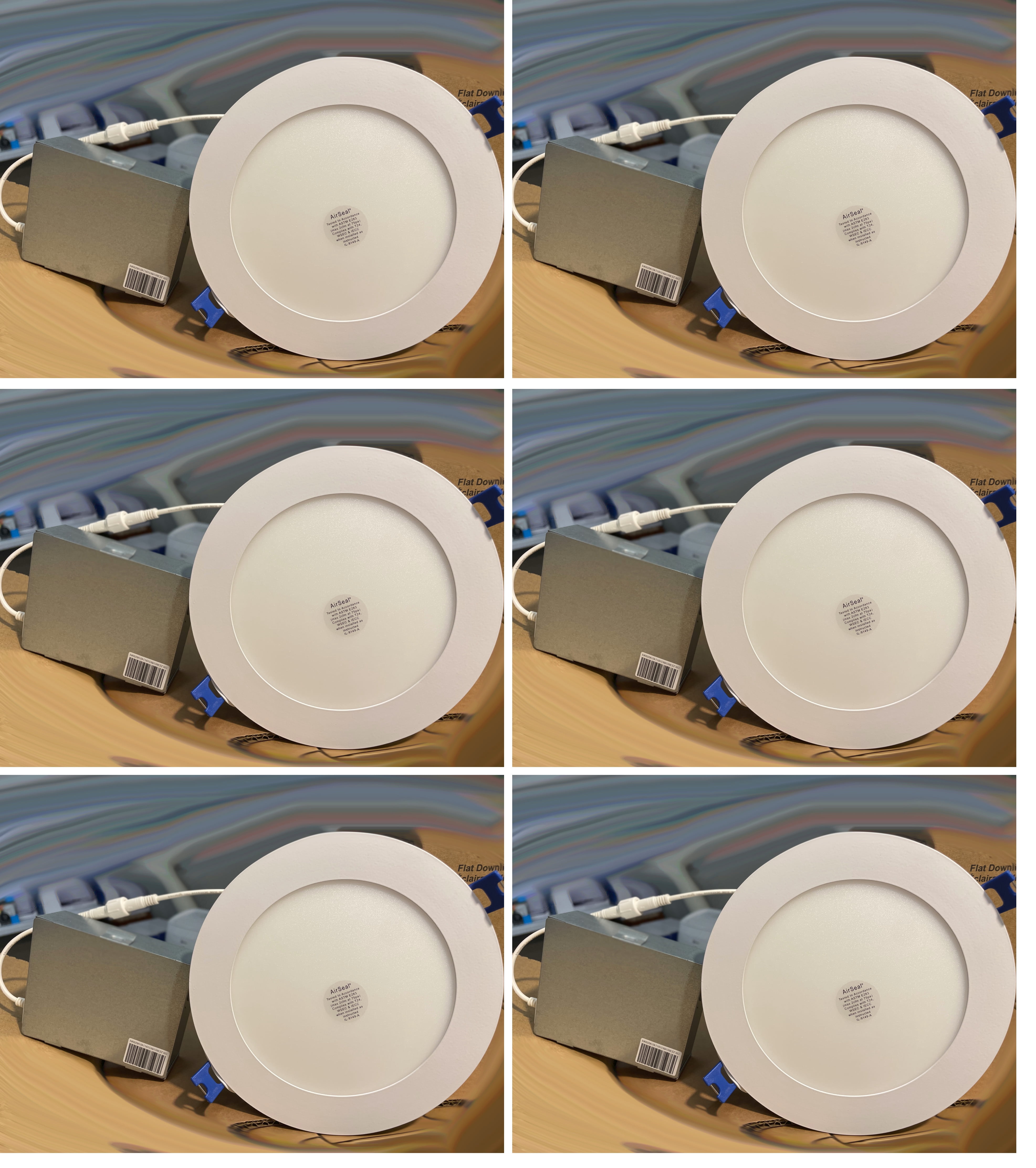 (case of 6) Philips Lightolier FD6R LED Flat Downlight dual select, CCT ...