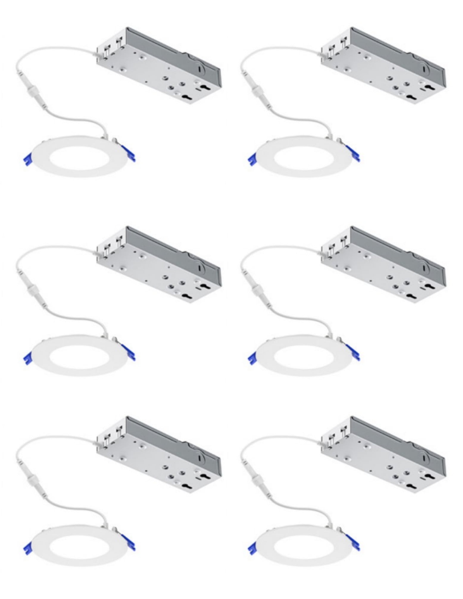 (case of 6) Philips Lightolier LED flat downlight dual select, 5 inch ...