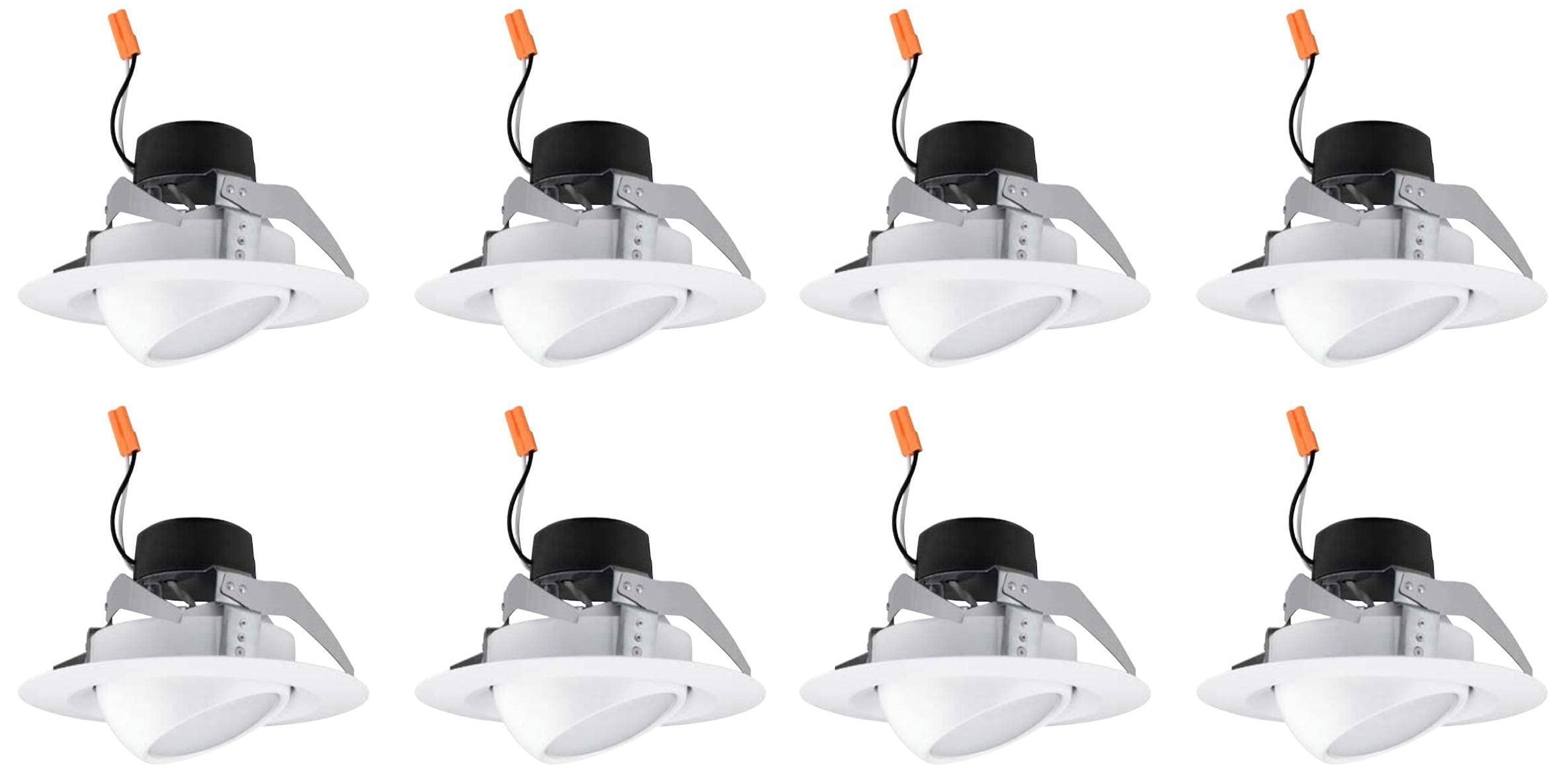 (case of 8) Hubbell LiteBox LBEB4A6L35K9 WH LED Downlight Retrofit Kit ...