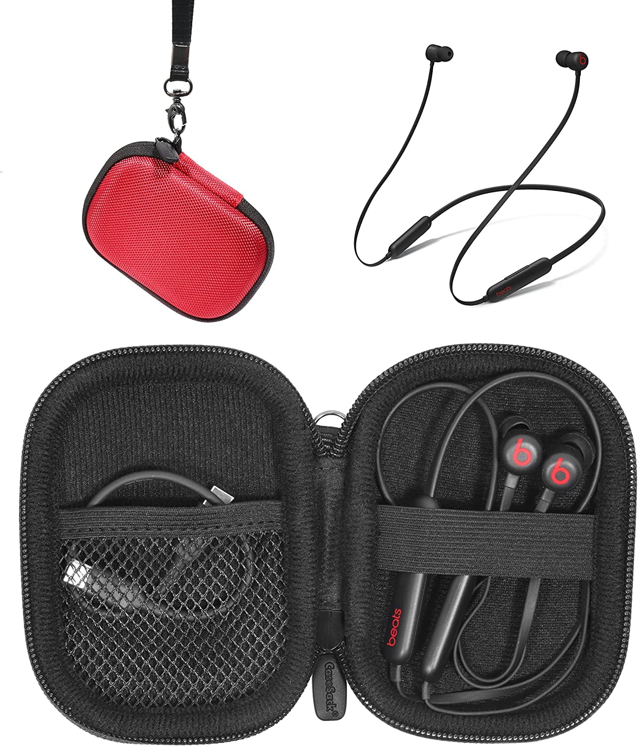 case for Beats Flex Wireless Earbuds. Also for Powerbeats High ...