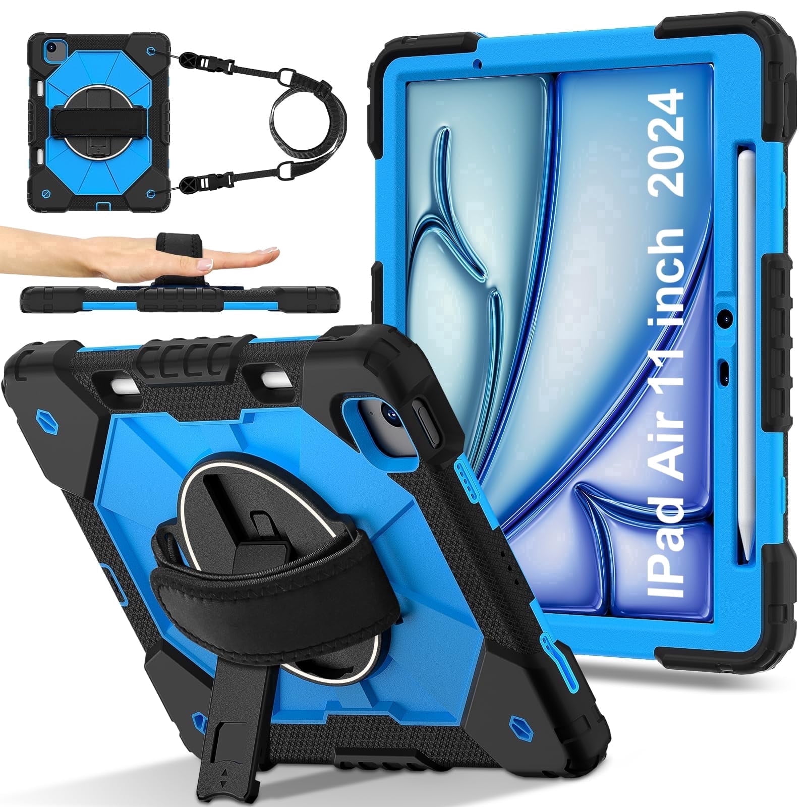 case for iPad Air 11 Inch M2 2024 (A2902/A2903/A2904), iPad Air 6th Gen ...