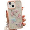 case for iPhone 15 Case Cute Glitter with Butterfly Phone Case for ...