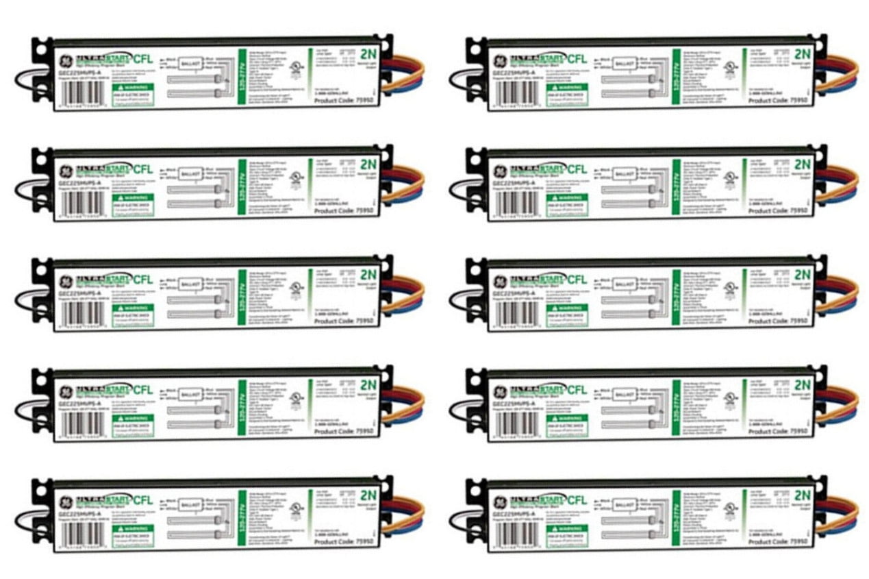 (case of 10) GE 75950 - GEC225MVPS-A CFL UltraStart High Lumen Biax ...