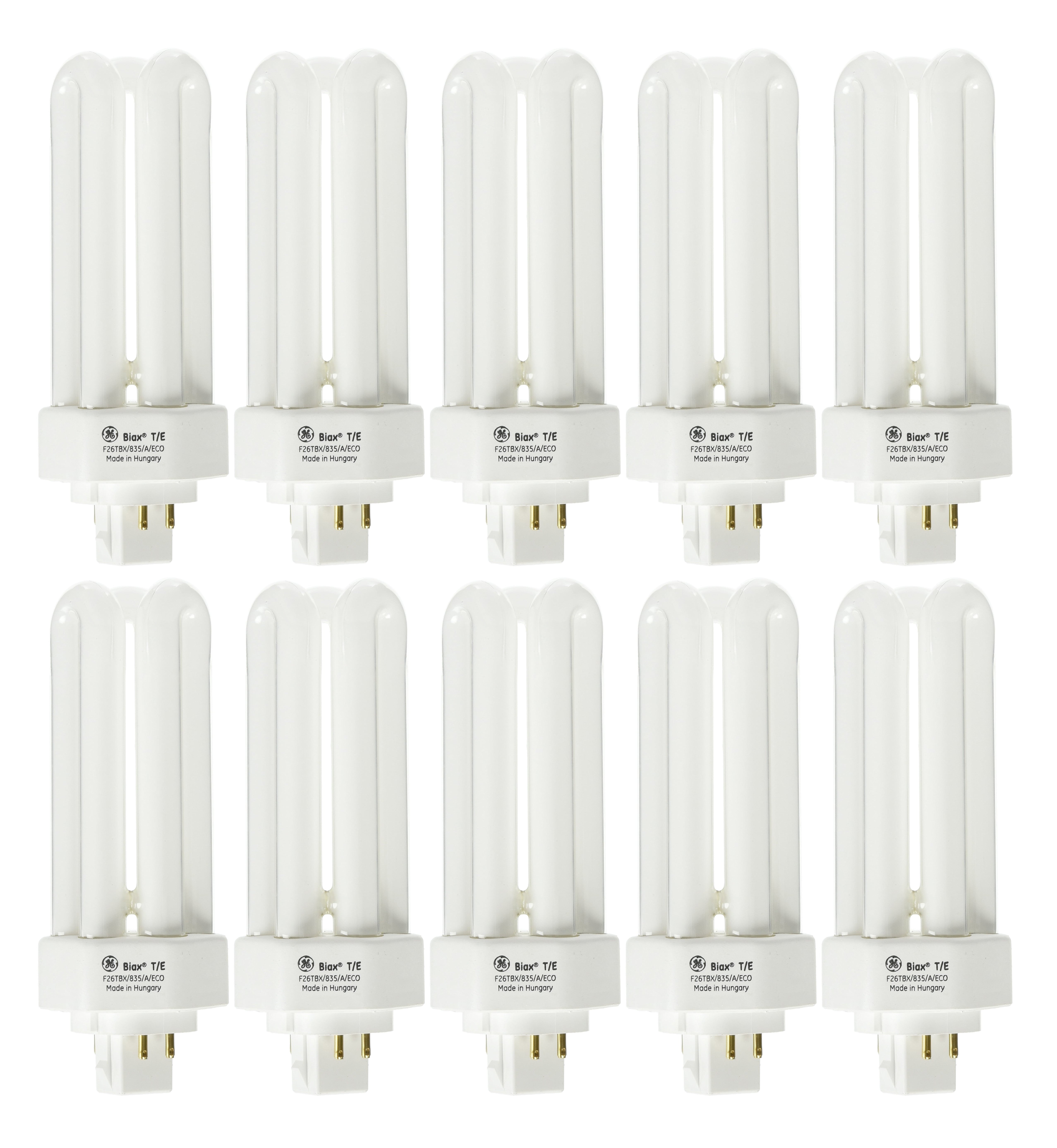 (case of 10) GE 97616 Ecolux Biax, 26 Watt Triple Tube Compact ...