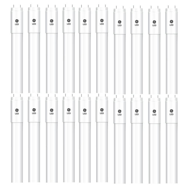(case of 20) GE LED Tube, Double Ended 48 inch T8, 15 watt, 2200 lumen ...