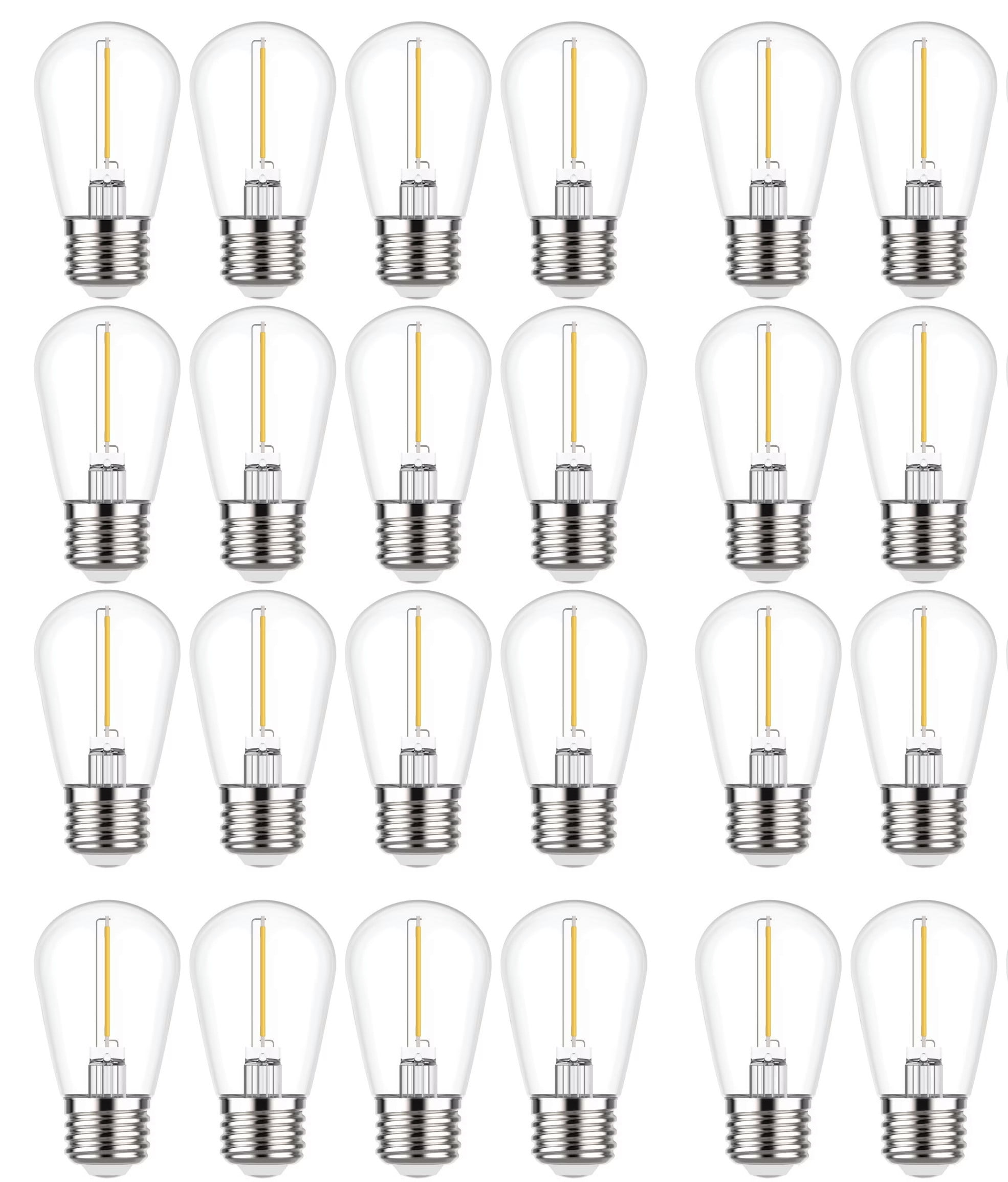 (case of 24) GE Warm Soft White LED String Light Replacement Bulb, 1 ...