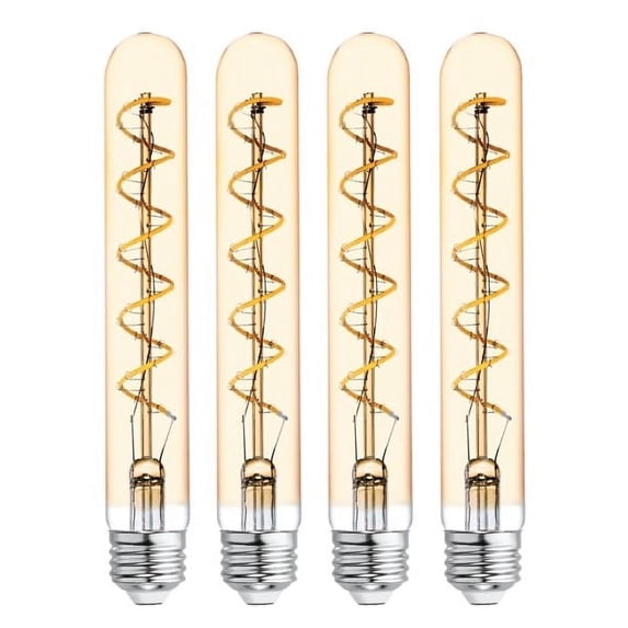 (case of 4) GE 36725 Vintage Style LED Light Bulb, 60 watt equivalent ...