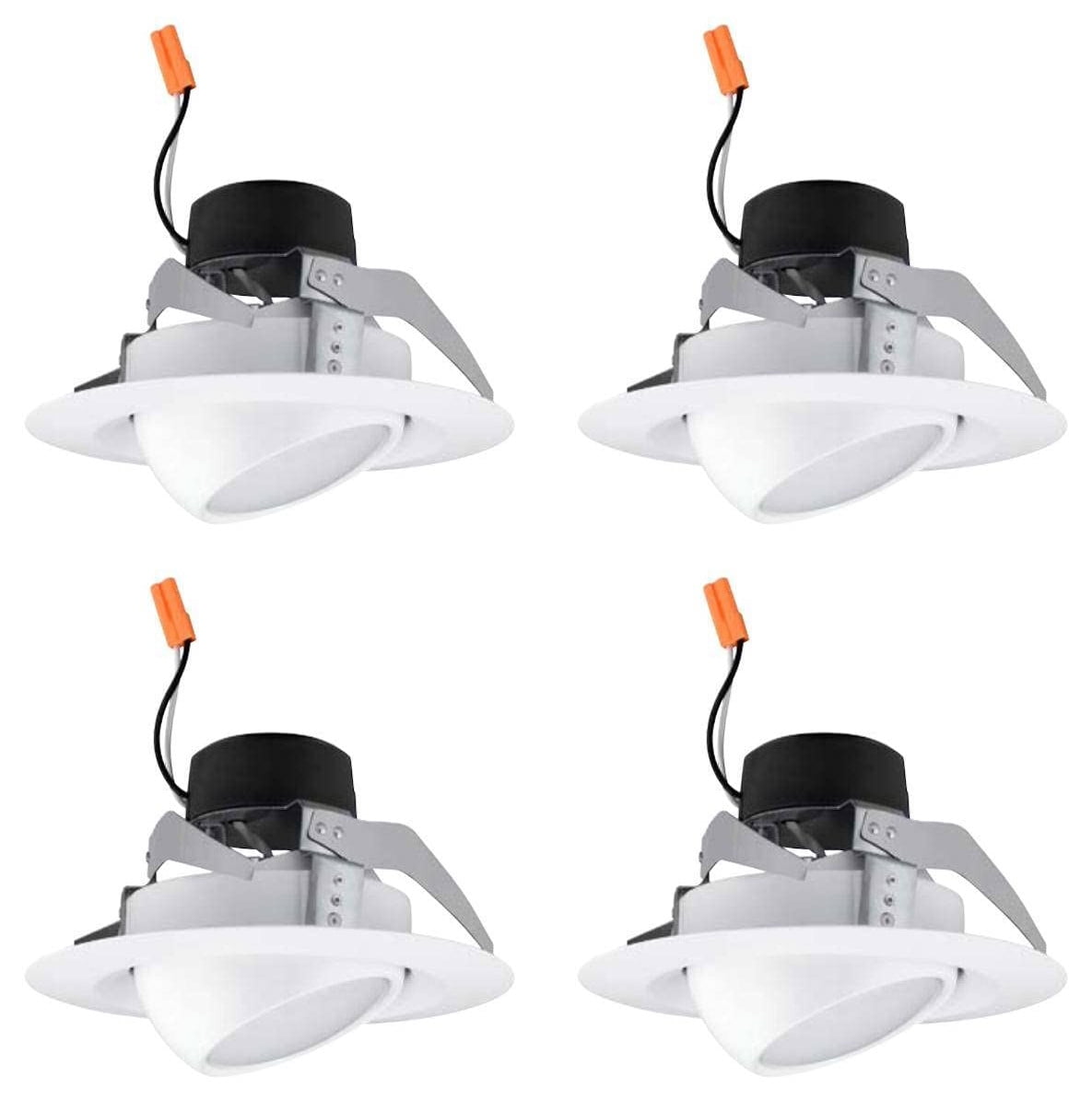 (case of 4) Hubbell LBEB6A7L27K9 WH PRESCOLITE LED Recessed Can ...