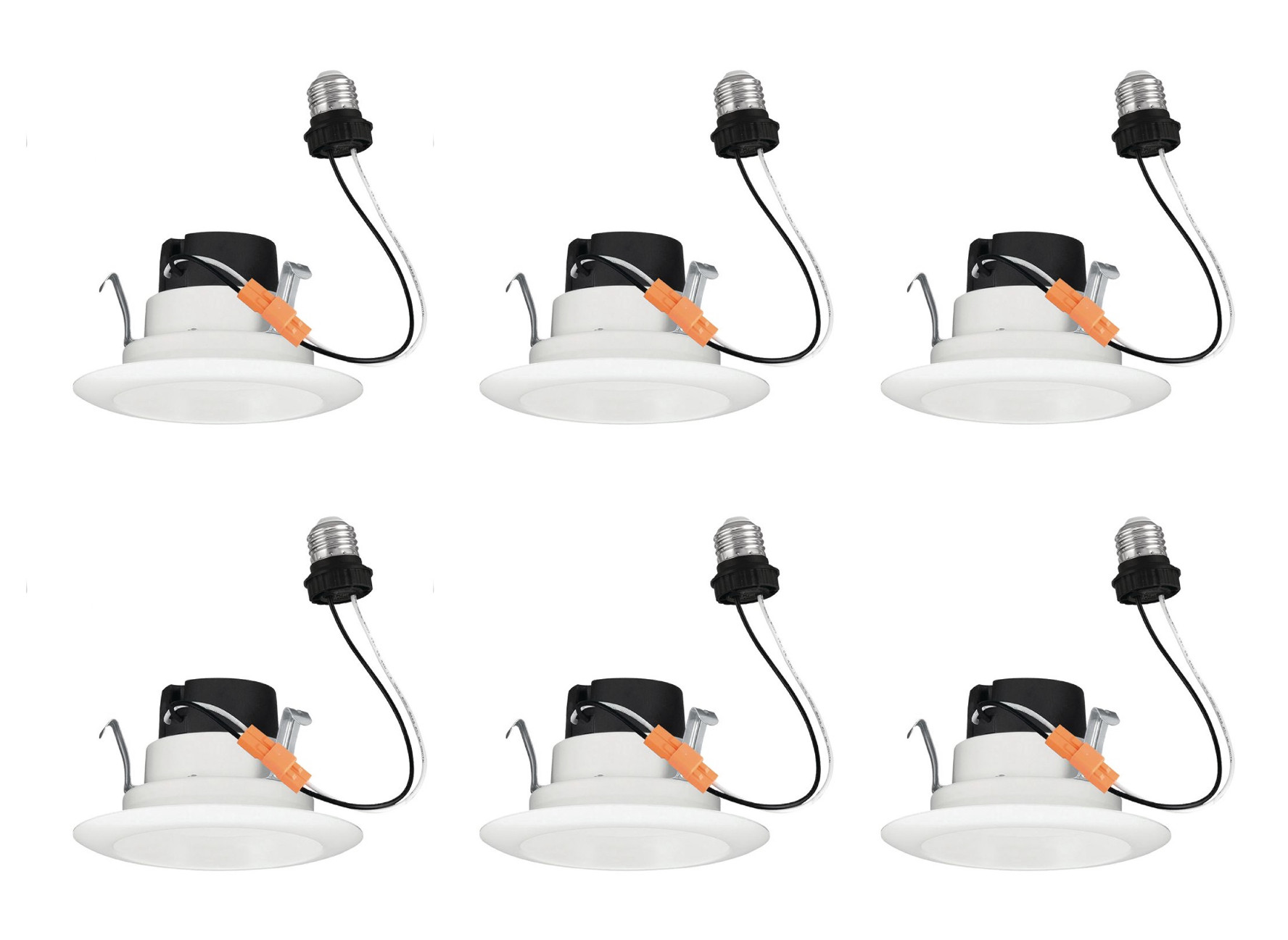(case of 6) Hubbell Prescolite LED Downlight Retrofit Kit, 4 inch round ...