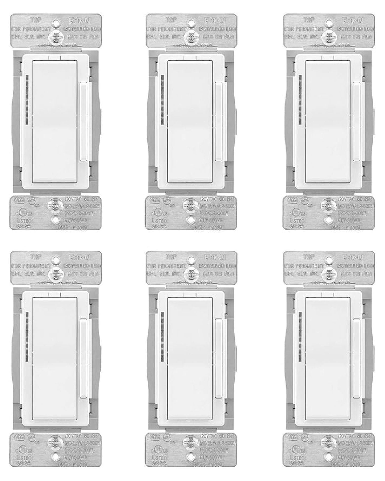 (case of 6) WFD30-W-BX-L -Fi Smart Universal Dimmer Compatible with ...
