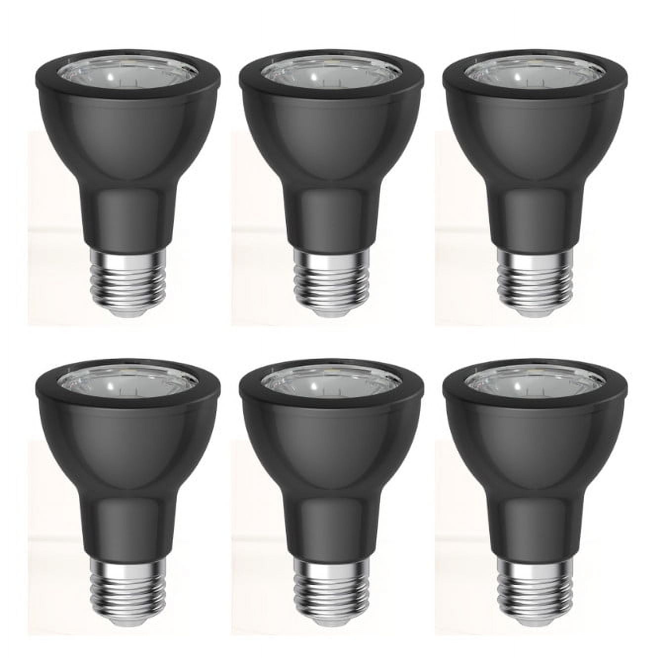 (case of 6 bulbs) GE PAR20 LED Reflector Flood, 7 watts, 3000K Color ...