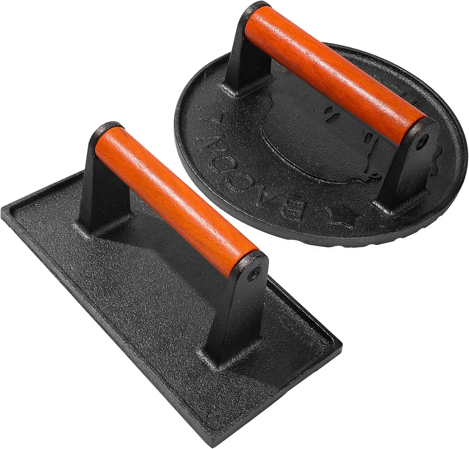 **cast iron bacon press for griddle - heavy duty smash burger press ...