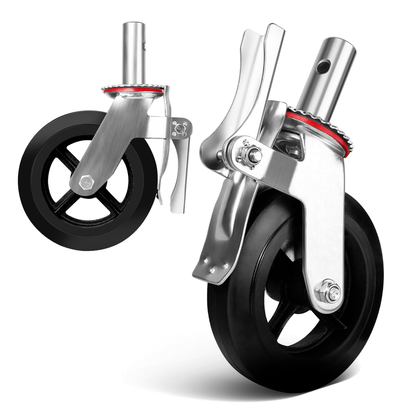 caster wheels, 4400 LBS scaffolding wheels with 360 Degree Rotation, 8 ...