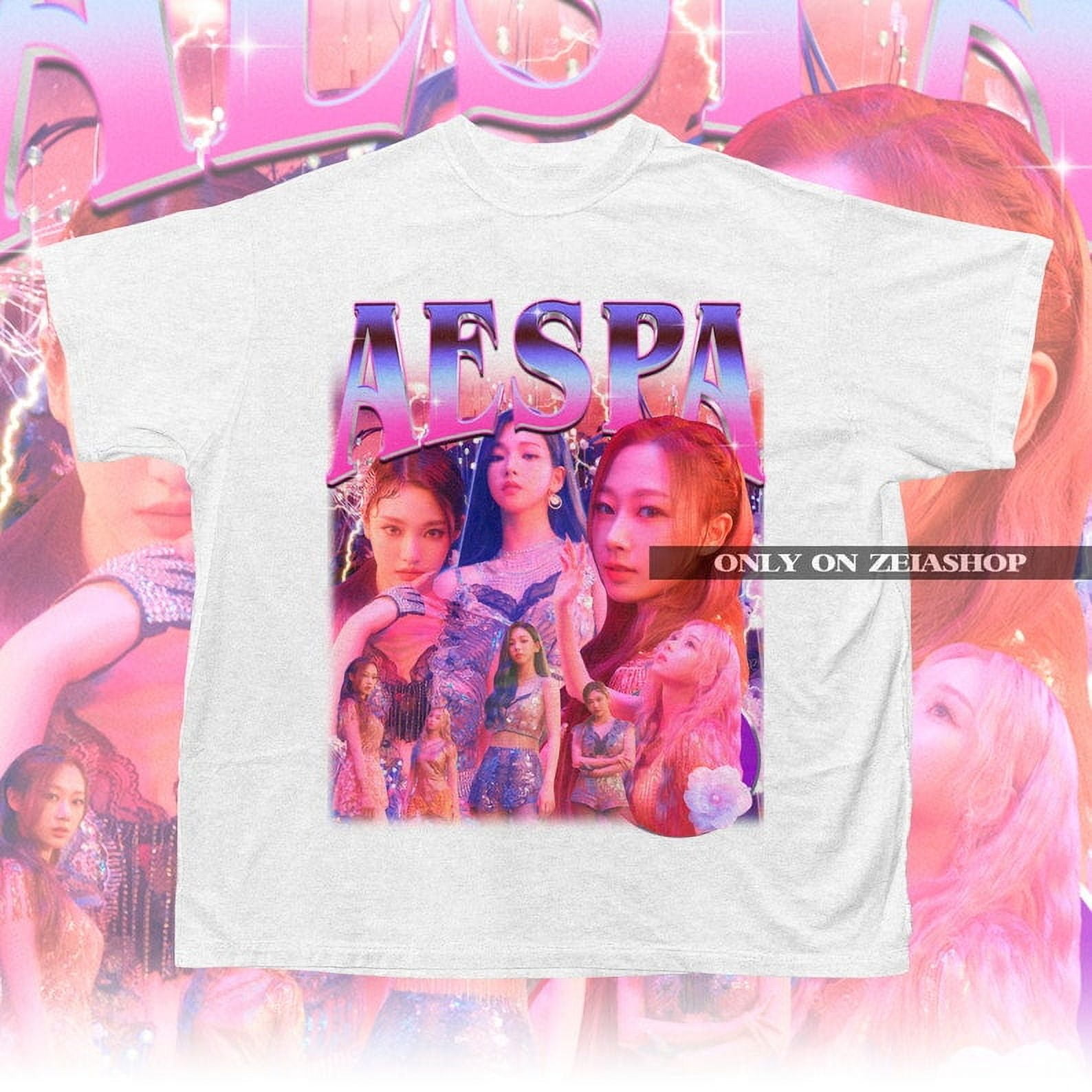 casual everyday t-shirt, Aespa 90s T-shirt - Kpop Merch featuring ...