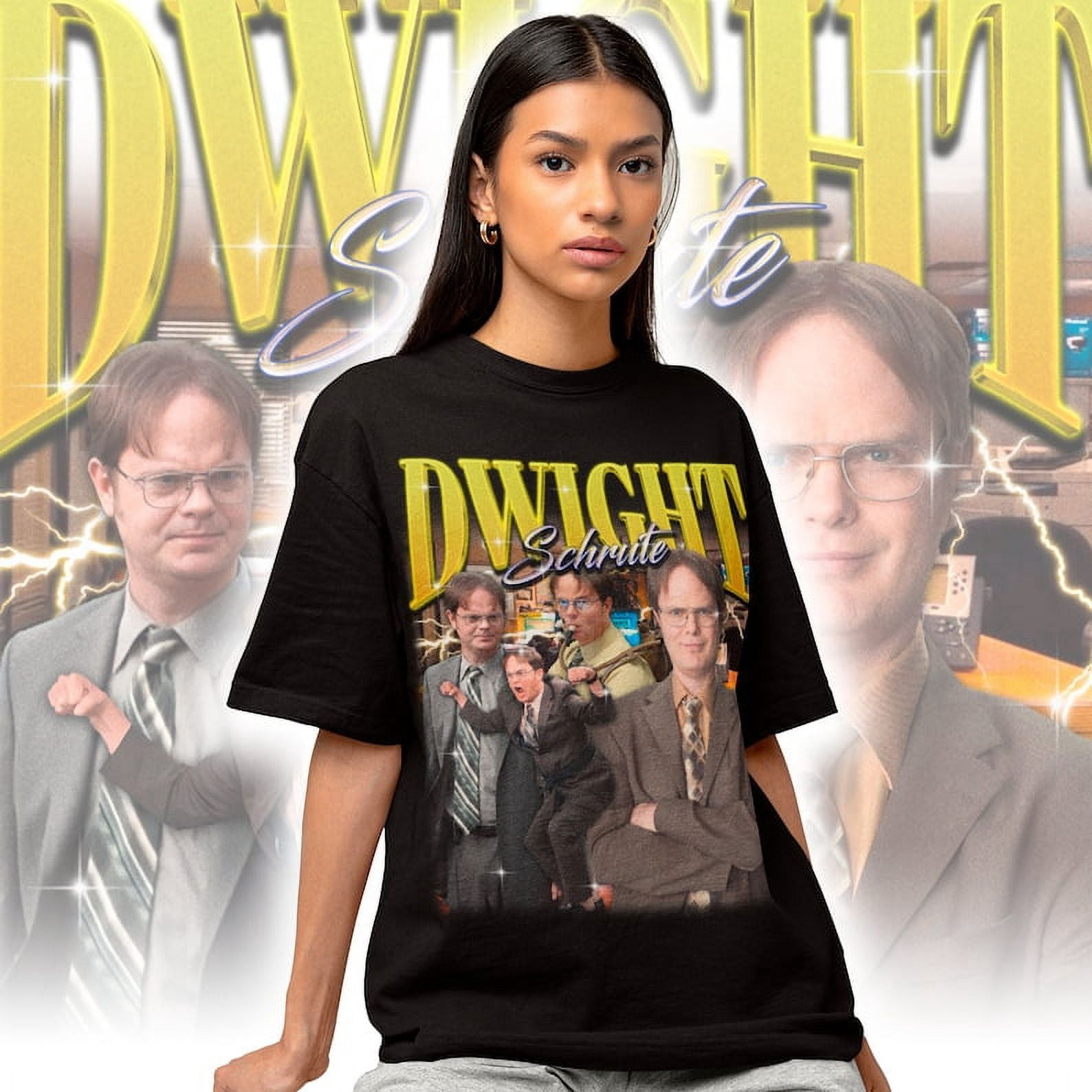 casual everyday t-shirt, DWIGHT SCHRUTE The Office Shirt, Dwight Kurt ...