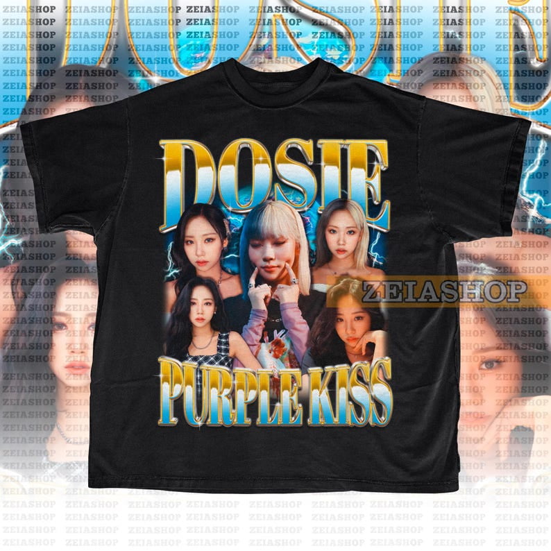 casual everyday t-shirt, Dosie Purple Kiss T-shirt - Purple Kiss ...