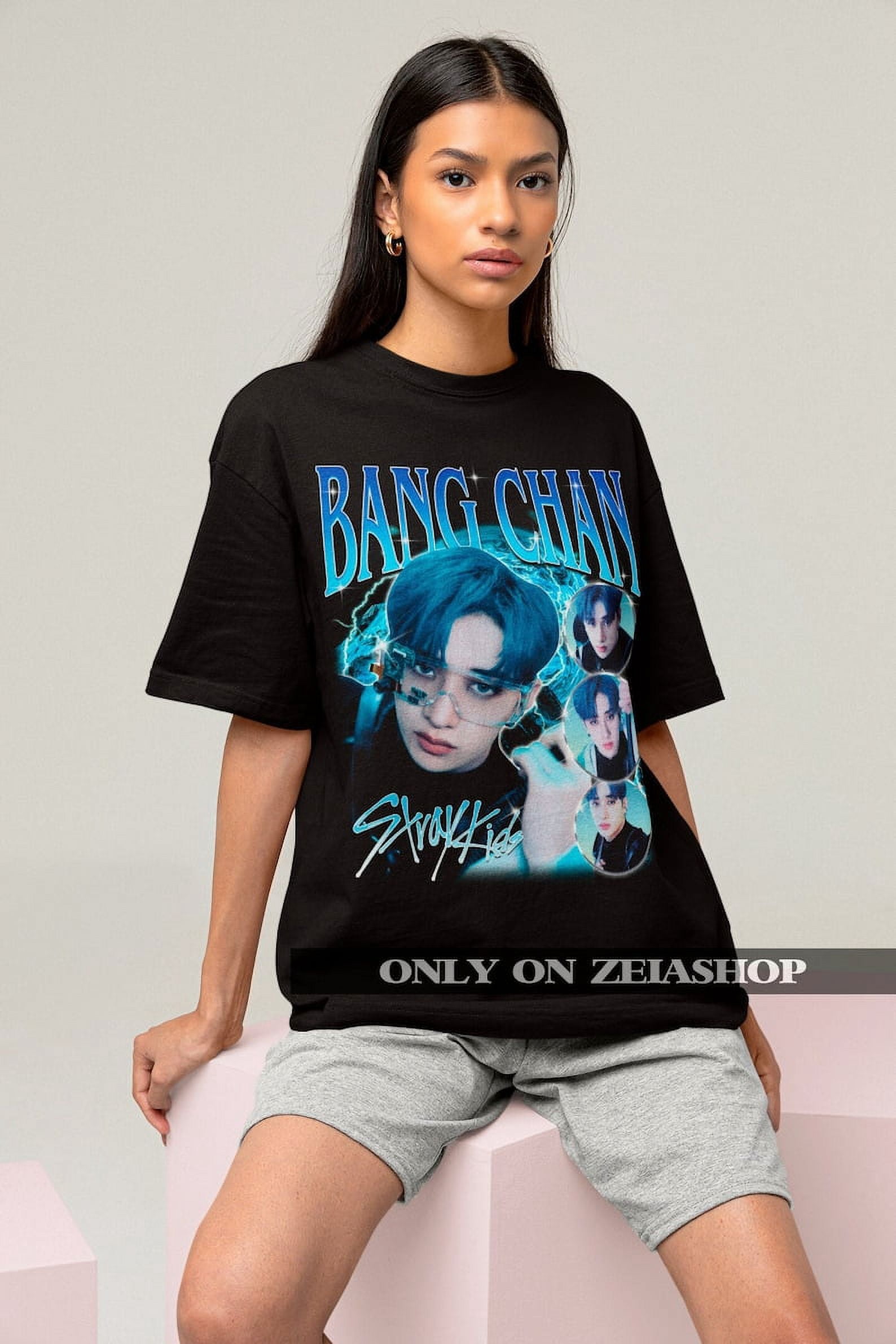 casual everyday t-shirt, Exclusive Stray Bangchan Shirt - Edition K-pop ...