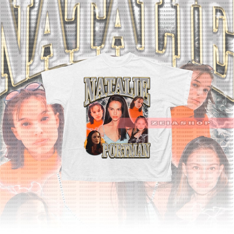 casual everyday t-shirt, Natalie Portman T-Shirt - Natalie Portman ...