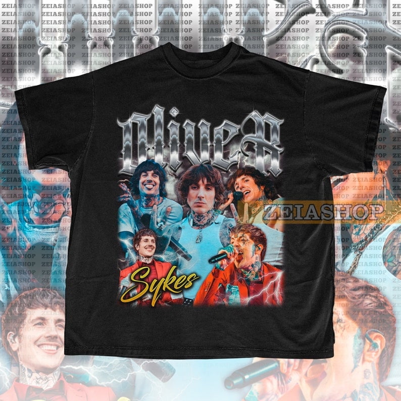 casual everyday t-shirt, Oliver Sykes 90s Shirt, Oliver Sykes , Oliver ...