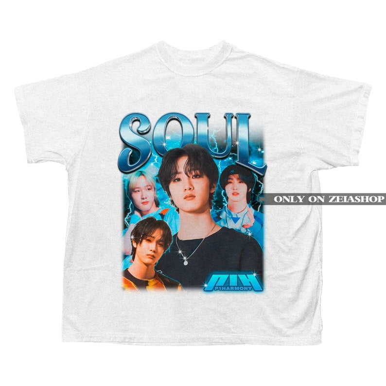 casual everyday t-shirt, P1Harmony Soul Tee - Kpop Shirt - Kpop Merch ...
