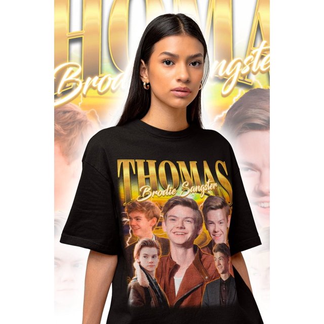 casual everyday t-shirt, Thomas Brodie Sangster 90s Tee - Thomas Brodie - Thomas Brodie Fan ...