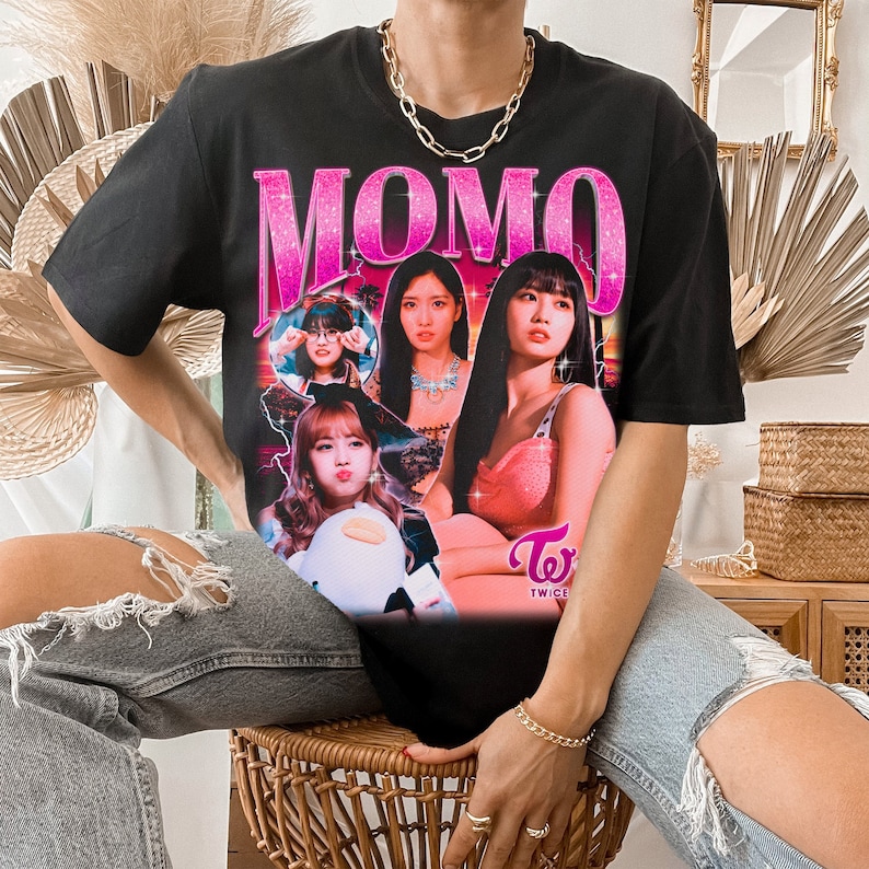 casual everyday t-shirt, Twice Momo T-shirt - Twice Shirt - Kpop Shirt ...