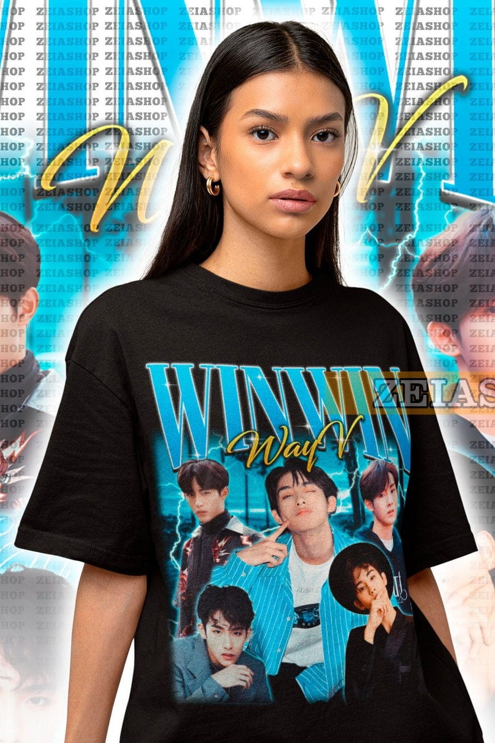 casual everyday t-shirt, Wayv Winwin Shirt, Winwin , Kpop Tee, Kpop ...