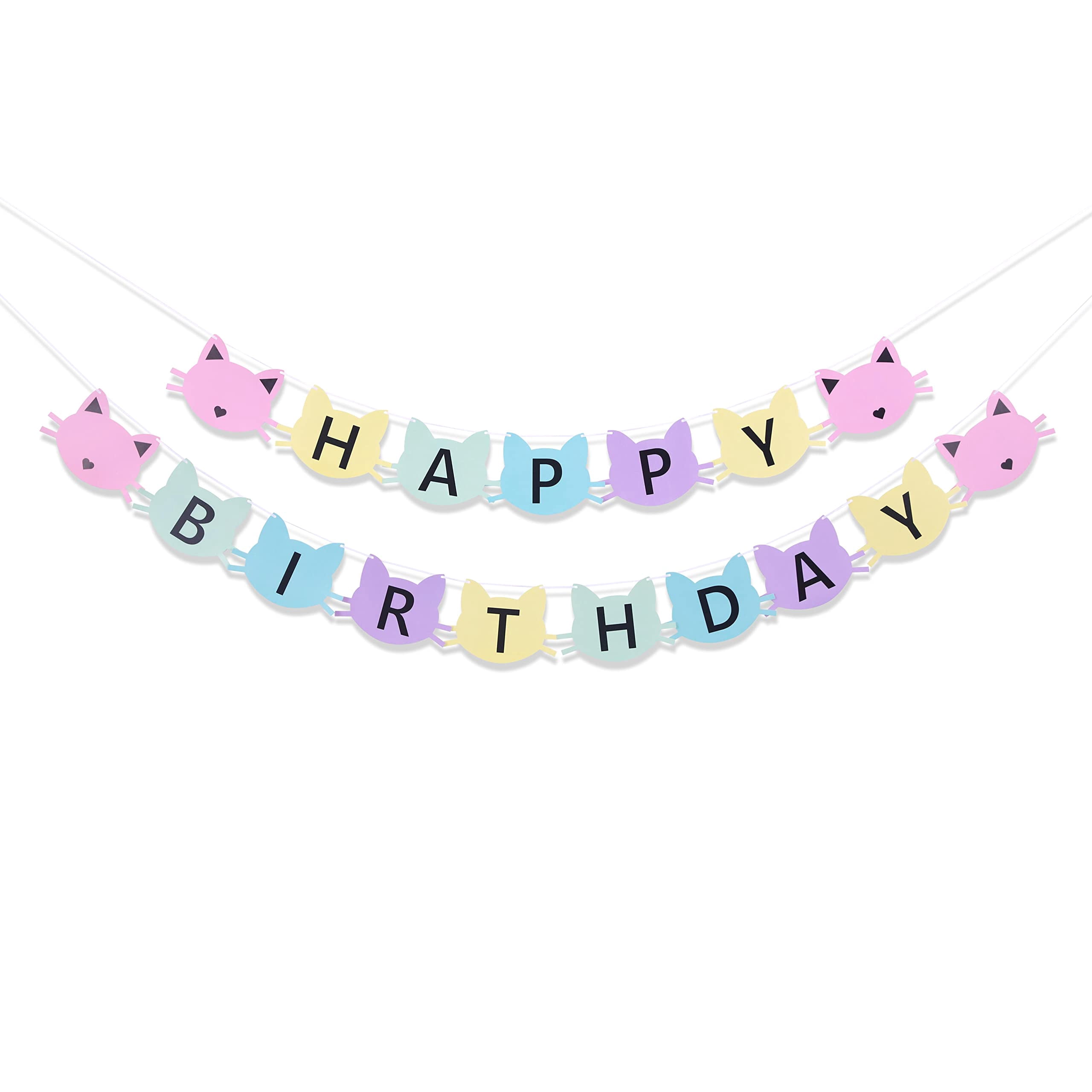 cat birthday banner - cat banner，Cat AIS1 1st birthday banner, one ...