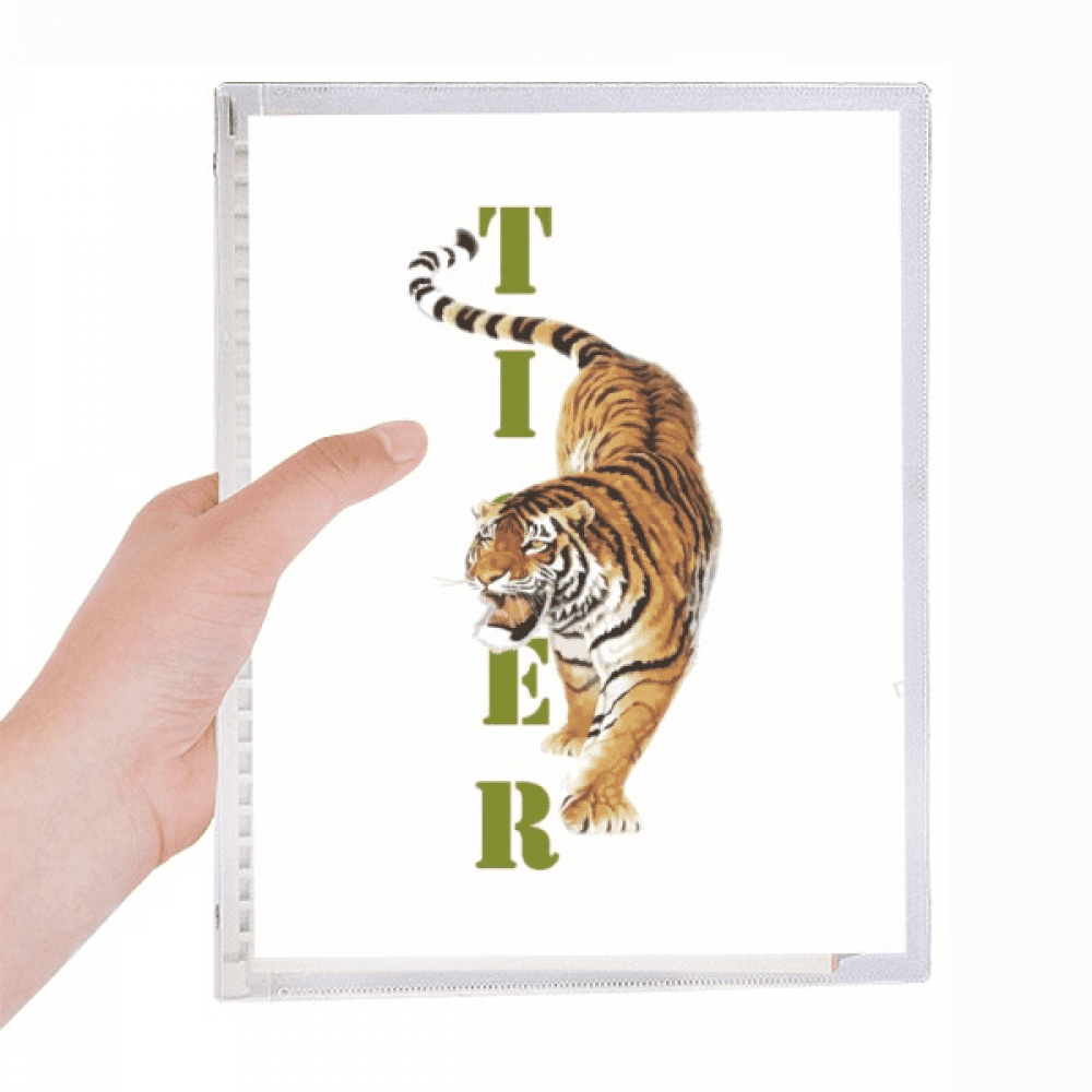 cat tiger descends mountain ferocious notebook loose diary refillable ...