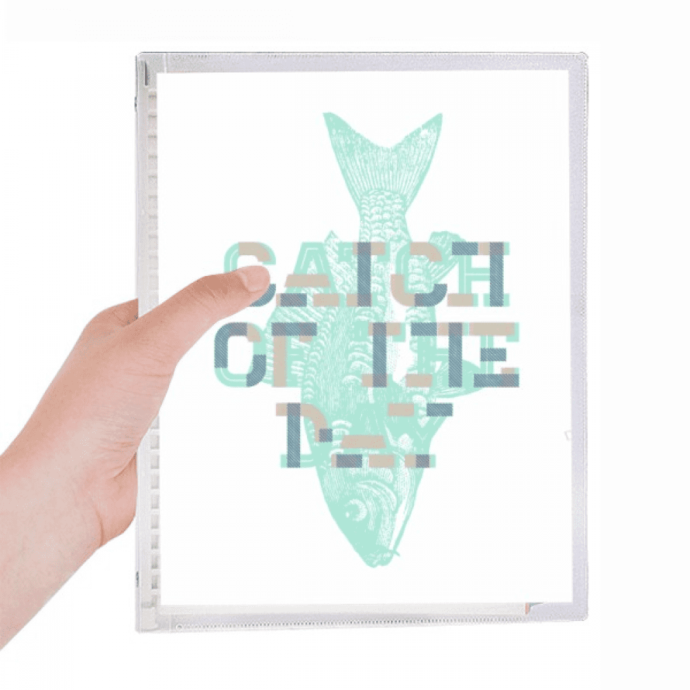 catch blue fish notebook loose diary refillable journal statiry ...