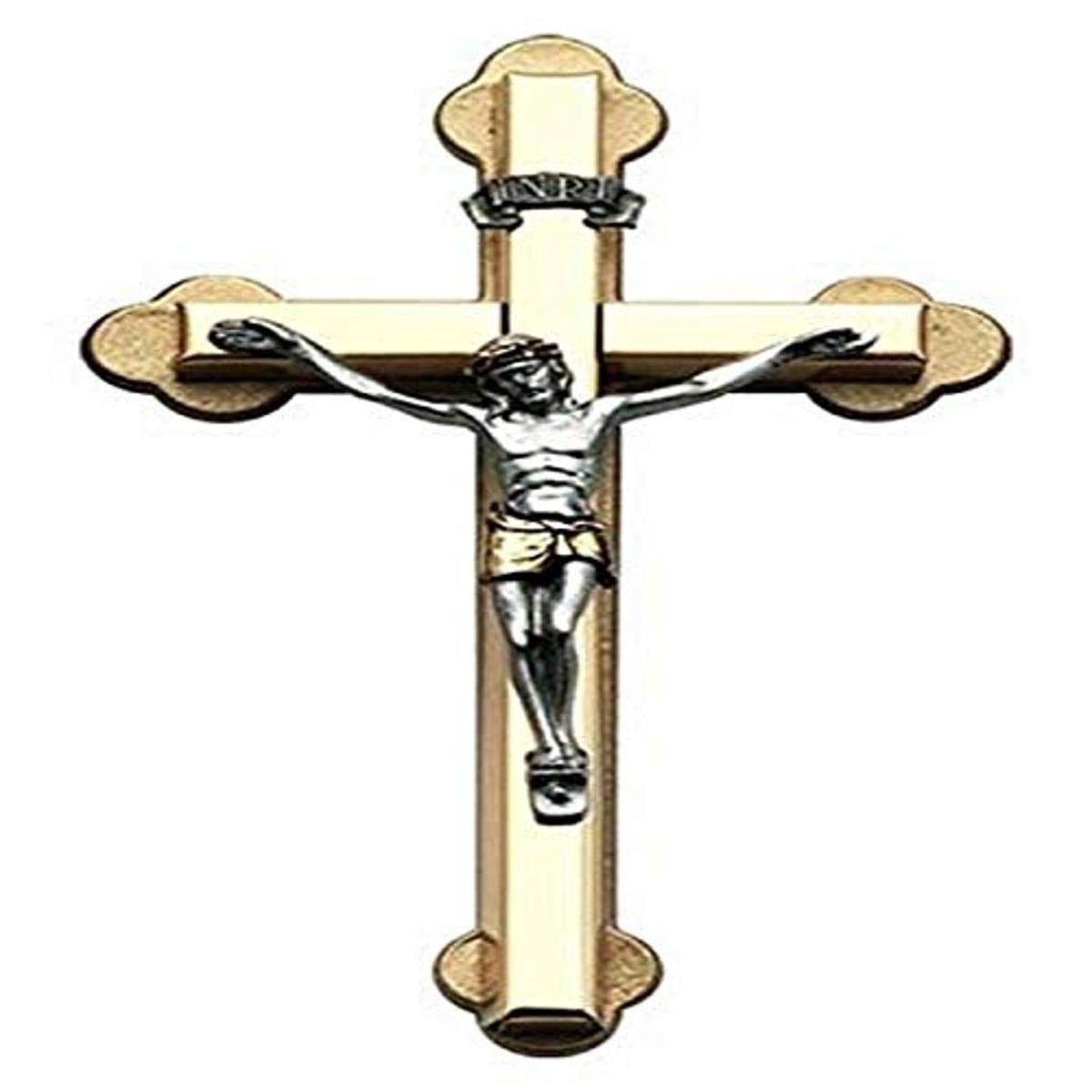 Cathedral Art NC230TT 4-Inch Metal Cross with 2-Tone Figure - Walmart.com