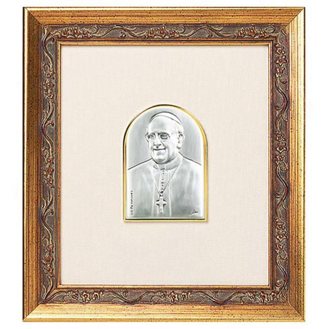 cb catholic 1a-565 salerni 6.5 in. wood frame - pope francis - Walmart.com